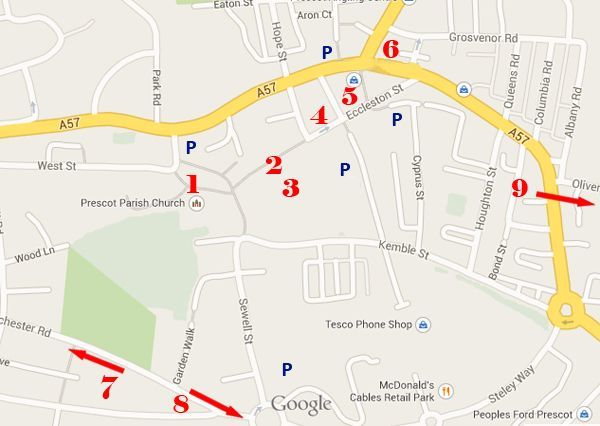 Maps & Venues - Prescot Festival